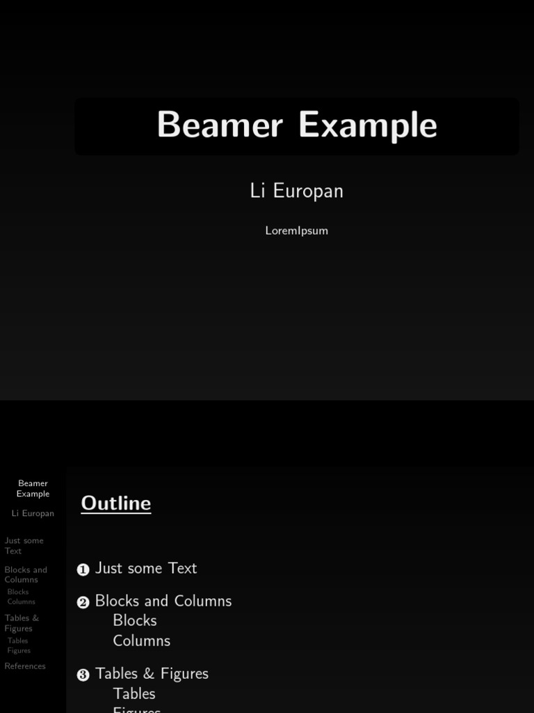 Beamer Example: Li Europan | PDF | Computing