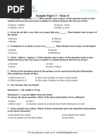 Instructions: Logiqids Logical Reasoning Exam - Sample Paper Grade 6 | PDF | Teaching Mathematics