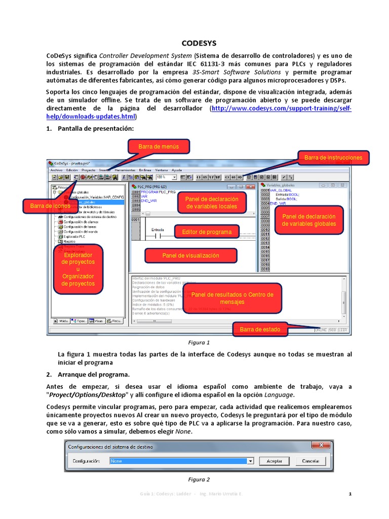 Guía 1 - Codesys - Ladder PDF | PDF | Scada | Programa de computadora