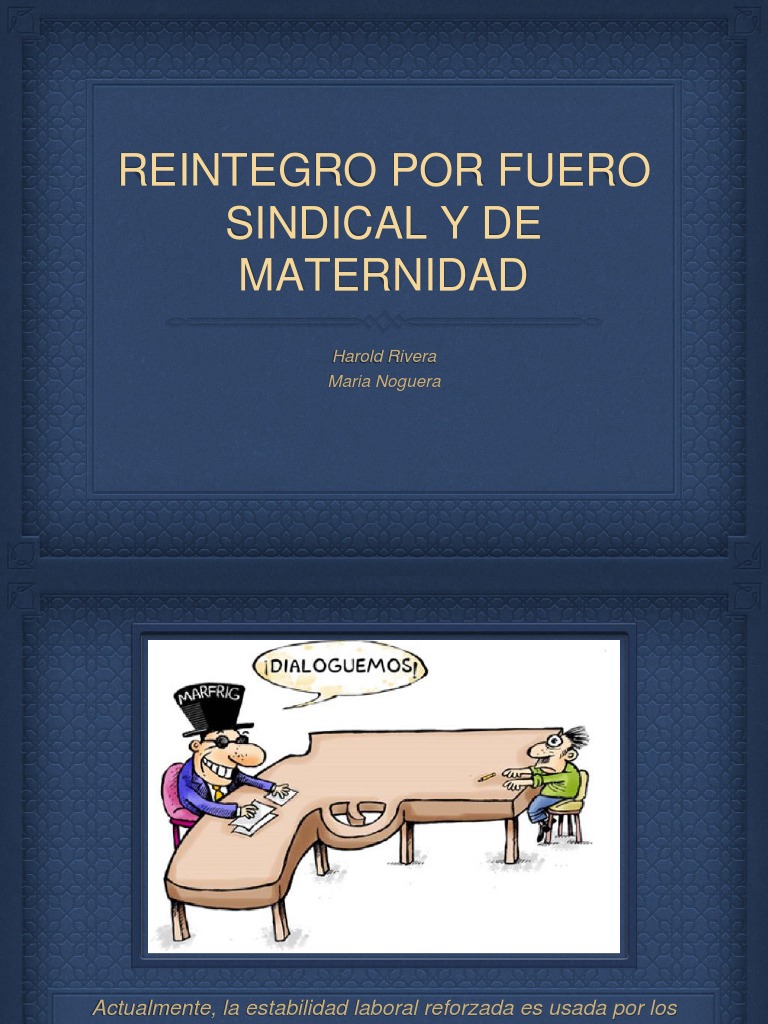 Reintegro Laboral | PDF | Derecho laboral | Sindicato