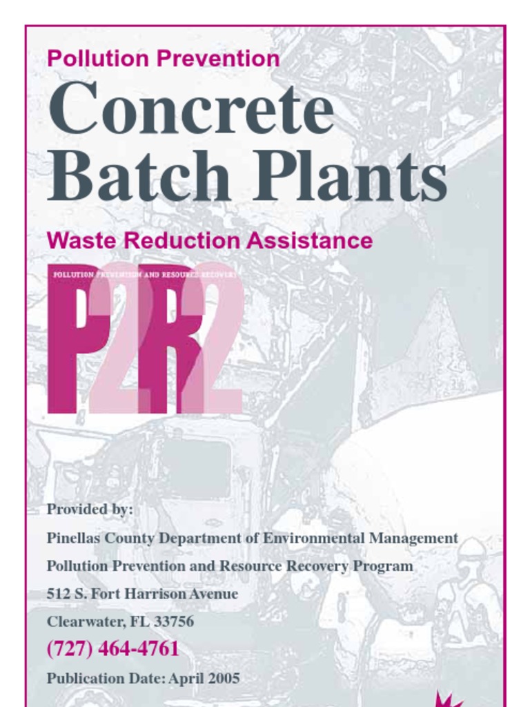 Concrete Batch Plants: Pollution Prevention | PDF | Hazardous Waste ...
