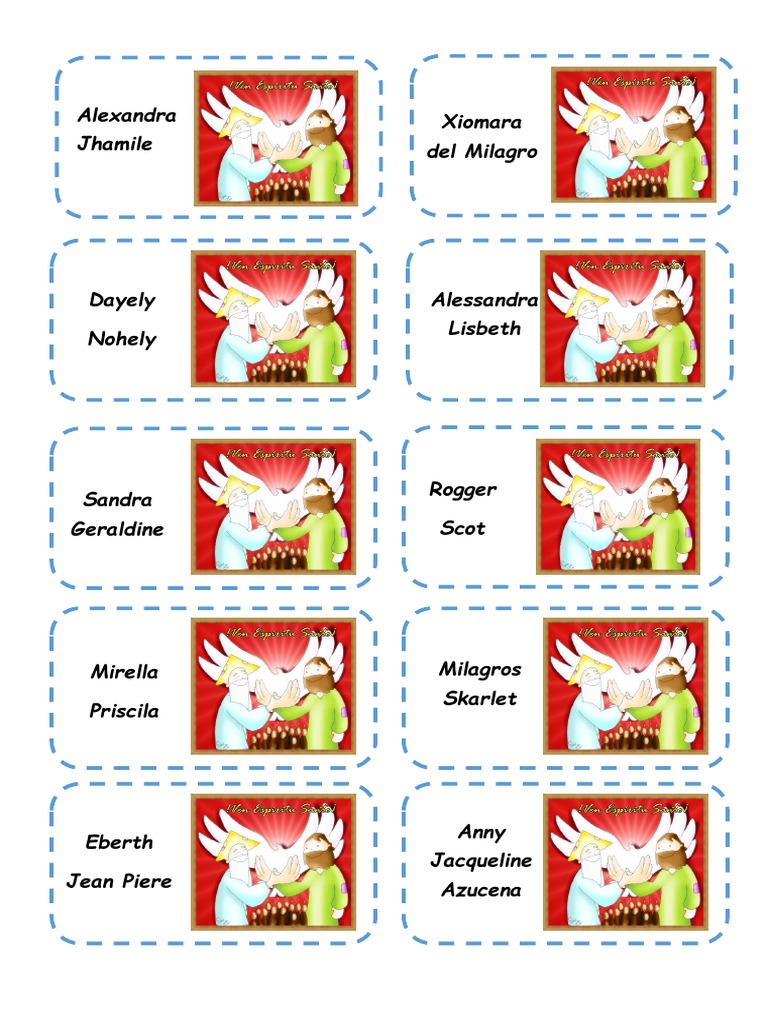 Solapines para Confirmacion 2017 | PDF