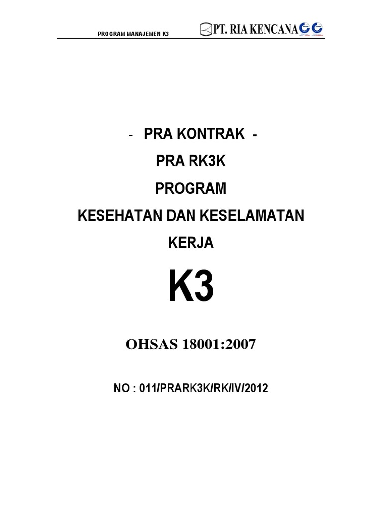 Pra RK3K - 1 | PDF | Teknologi & Rekayasa