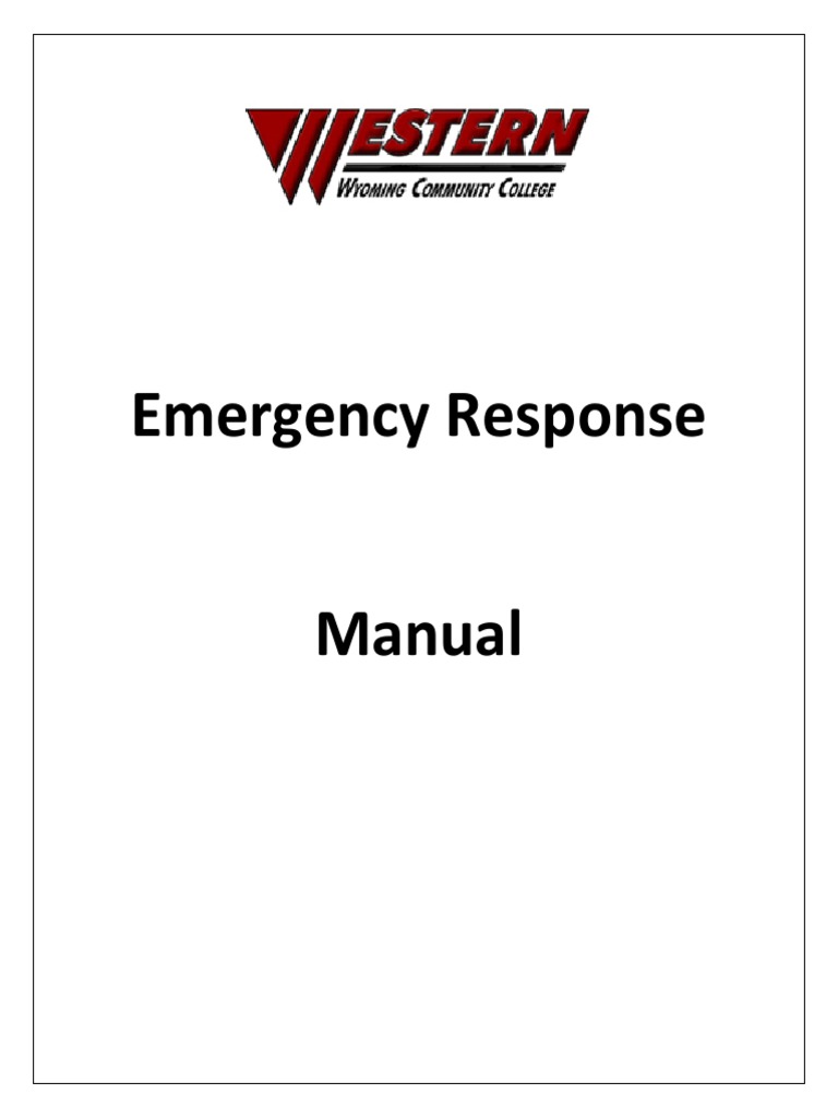 Emergency Response Manual for WWCC | PDF | Emergency | Emergency Evacuation