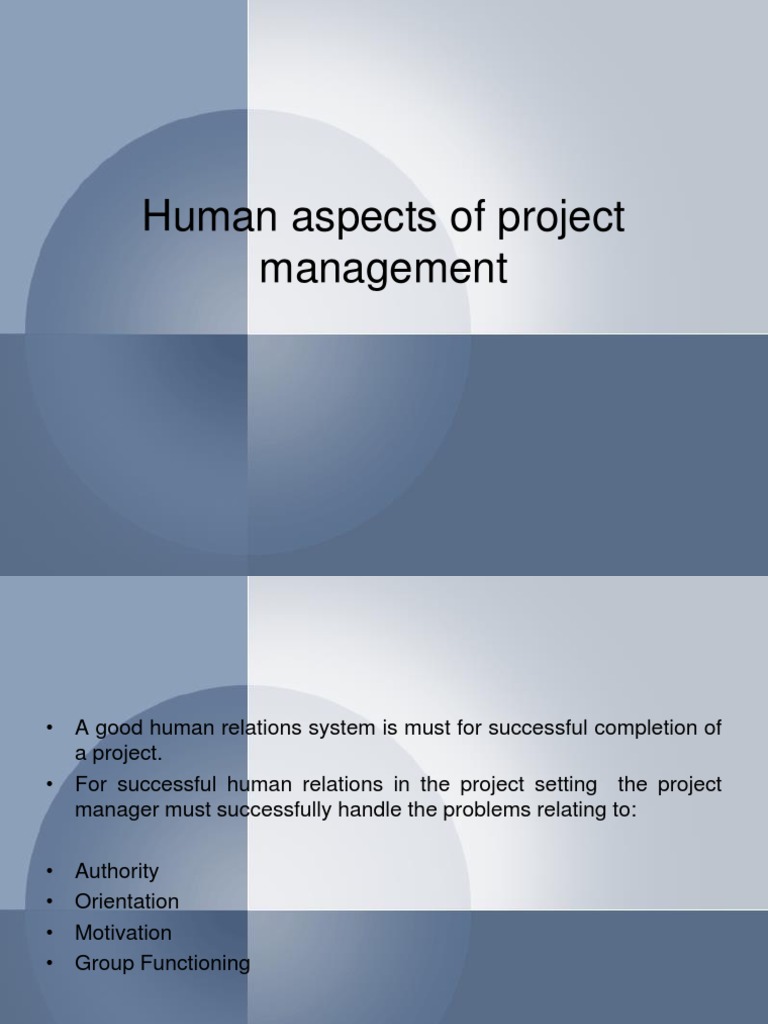 Human Aspects of Project Management | PDF | Motivation | Motivational