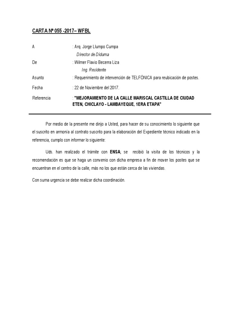 Cartas de Requerimiento de Ensa y Telefonica | PDF | Business