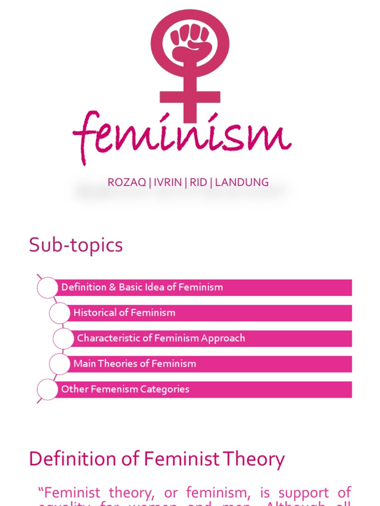 Feminism Theory in PPT | Feminism | Ethnicity, Race & Gender