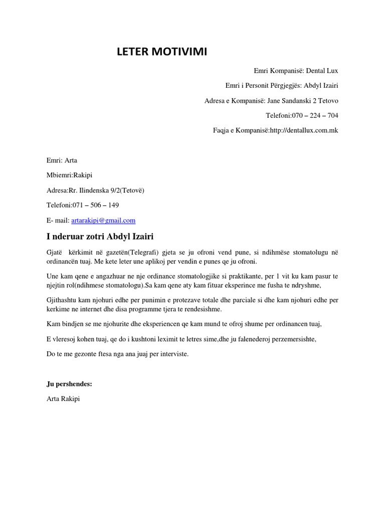 Leter Motivimi | PDF