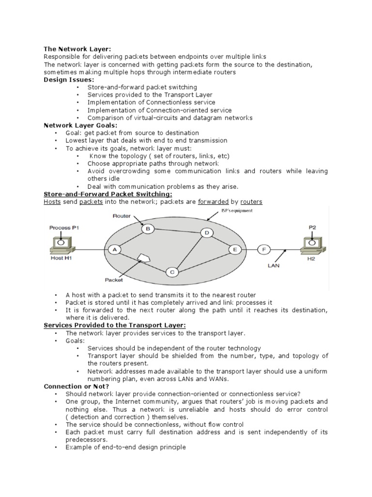 The Network Layer | PDF | Packet Switching | Computer Network