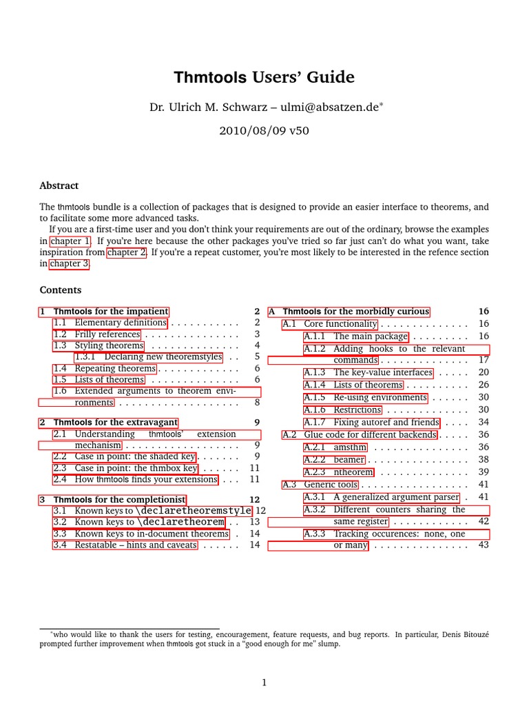 Thmtools | PDF | Te X | Prime Number