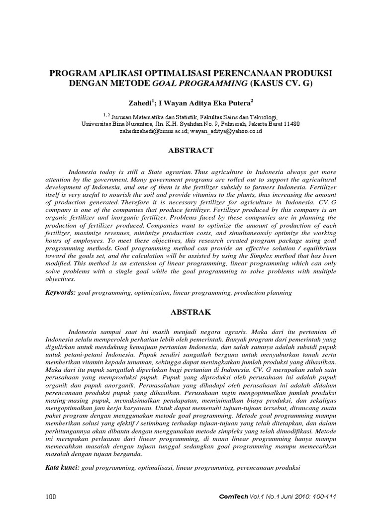 Fertilizer Production Optimization | PDF | Systems Analysis | Mathematical Optimization