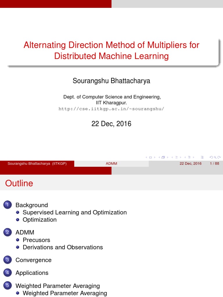 Scalable Data Mining Iit Kgp Slides Pdf Support Vector Machine Mathematical Optimization