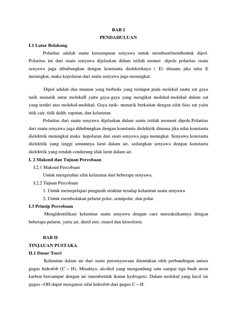Memahami Polaritas dalam Kimia | PDF
