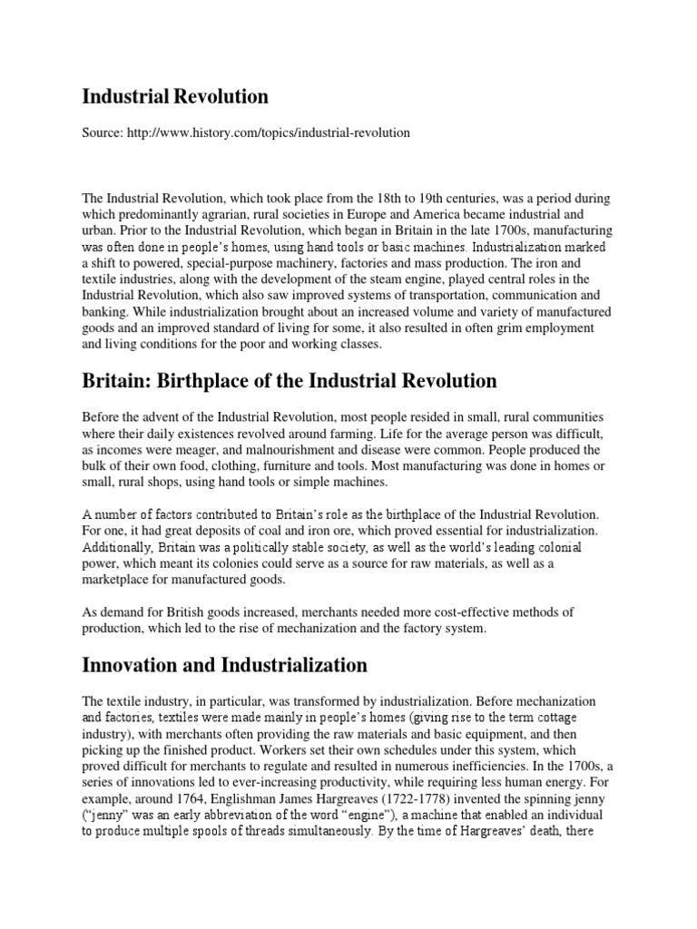 Industrial Revolution | PDF | Industrial Revolution | Steamboat