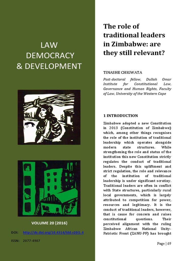Zimbabwe's Traditional Leadership | Zimbabwe | Local Government