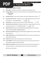 Class 11th Projectile Motion | PDF