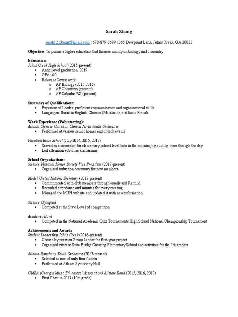 SLJC Resume | PDF