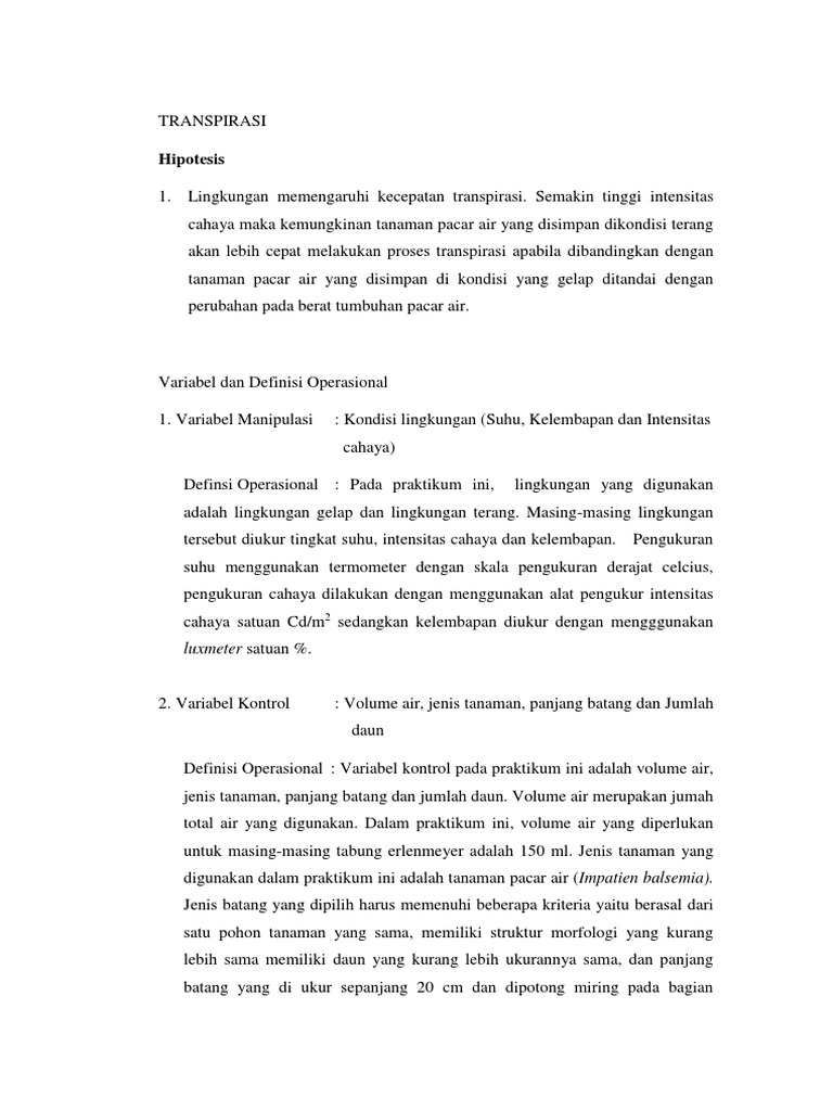 Hipotesis Dan Variabel | PDF