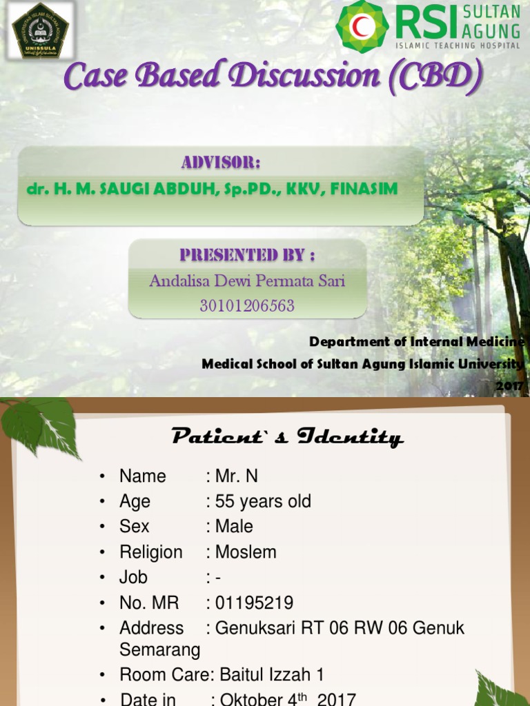 Case Based Discussion (CBD) : Advisor | PDF | Myocardial Infarction ...