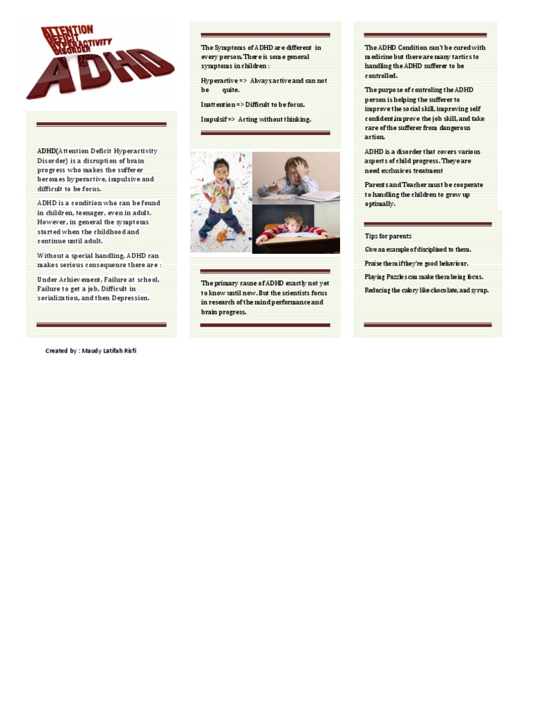 Adhd | PDF | Attention Deficit Hyperactivity Disorder | Abnormal Psychology