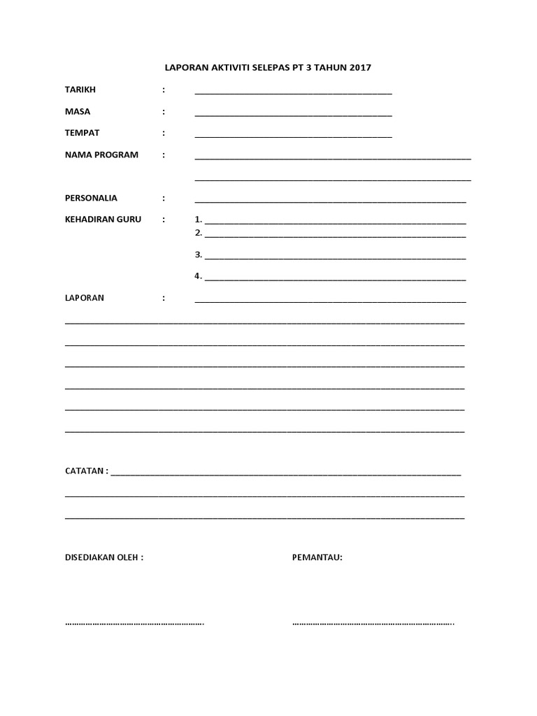 Bahan Laporan PT3 | PDF