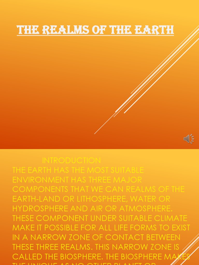 The Earth's Natural Realms Explained | PDF