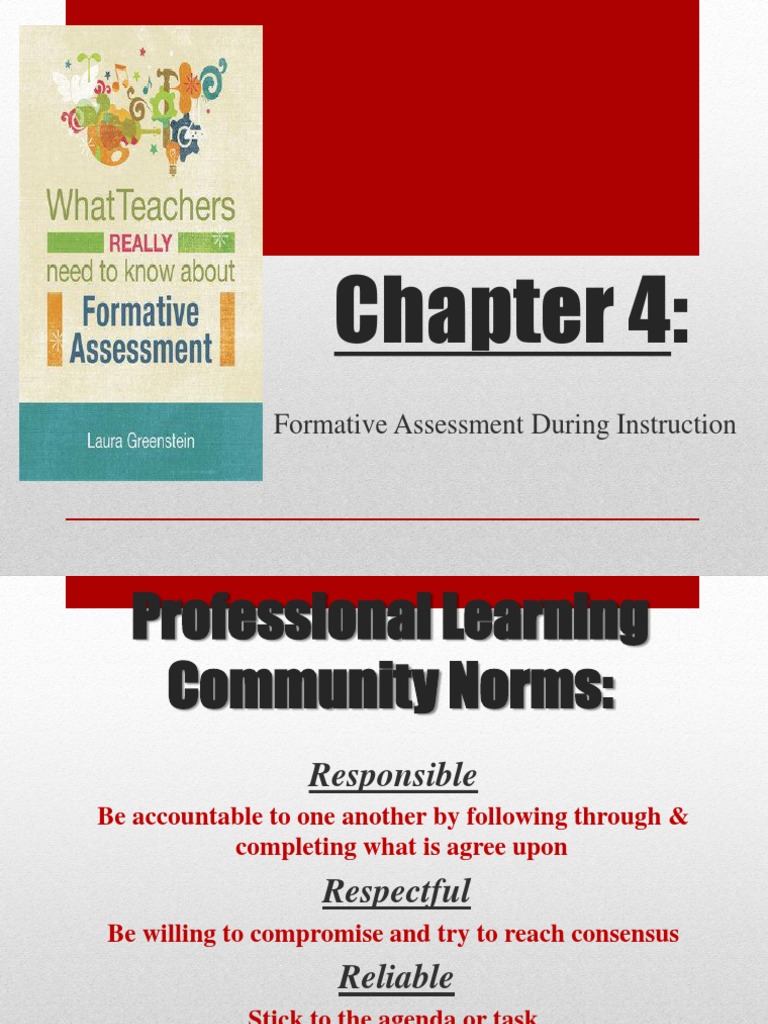 Formative Assessment During Instruction Chapter 4 | PDF | Educational ...