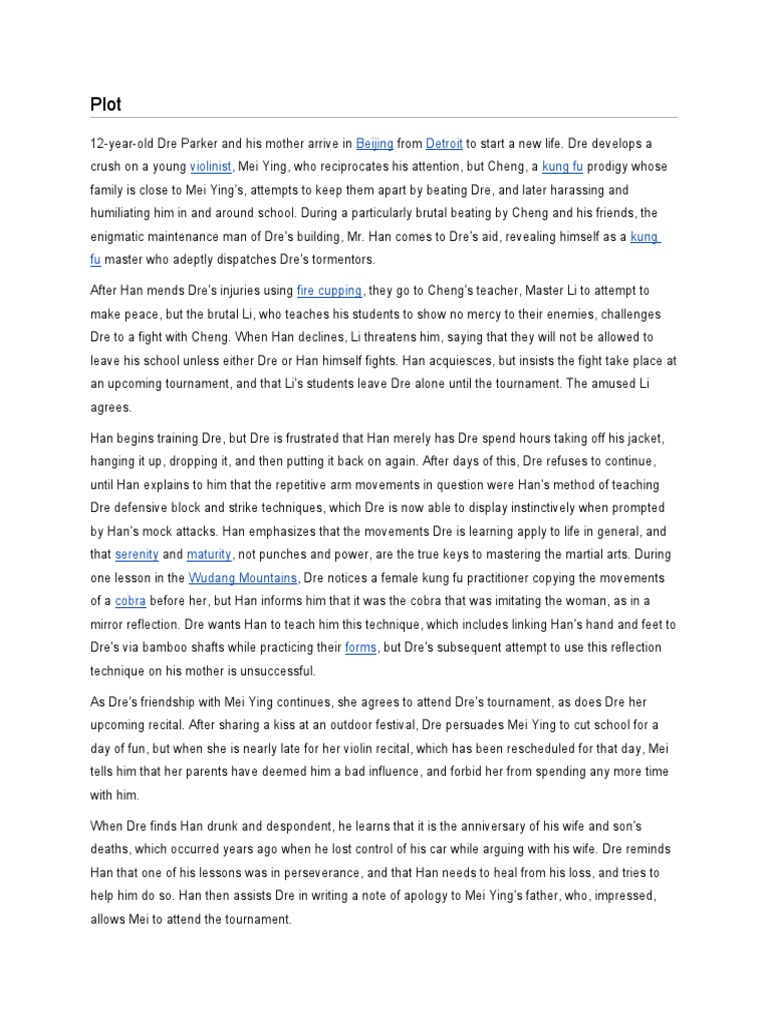 Plot | PDF | Chinese Martial Arts