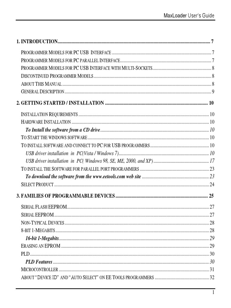 Maxloader 2011 | PDF | Microcontroller | Device Driver