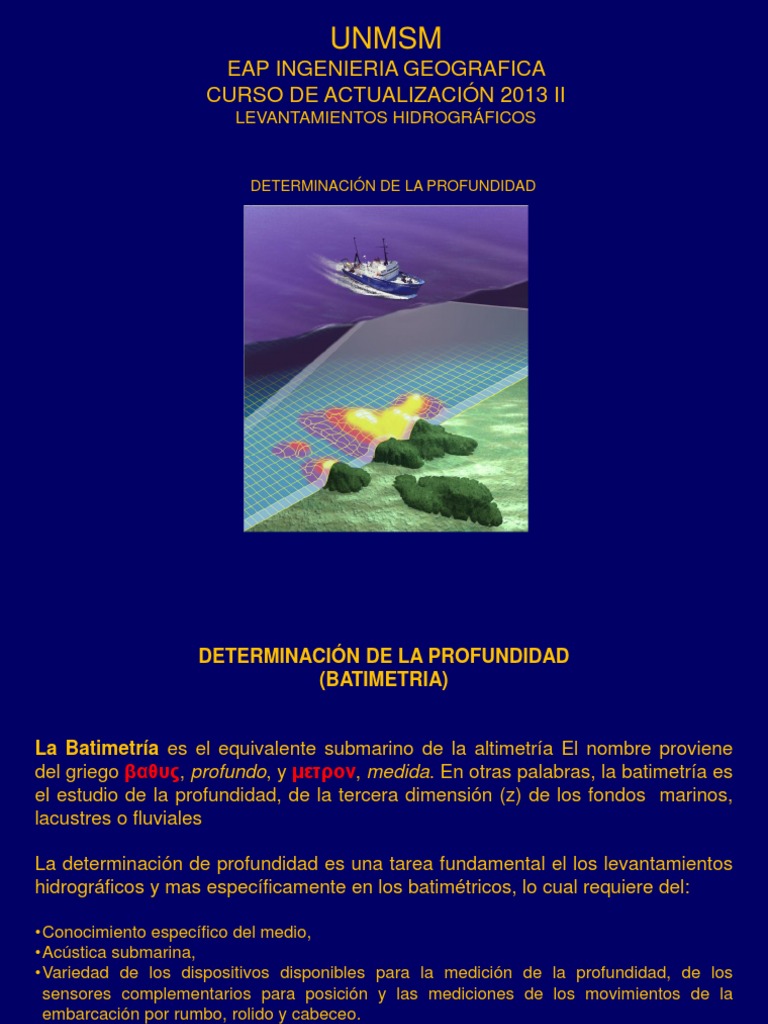 Determinación de La Profundidad | PDF | Salinidad | Agua de mar