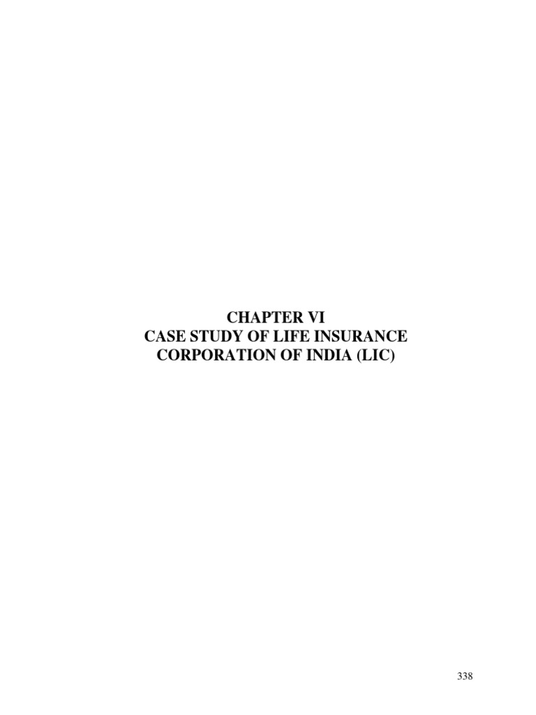 Case Study Lic | PDF | Insurance | Life Insurance