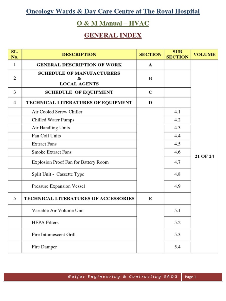 Operation & Maintenance Manual - DX System | PDF | Hvac ...