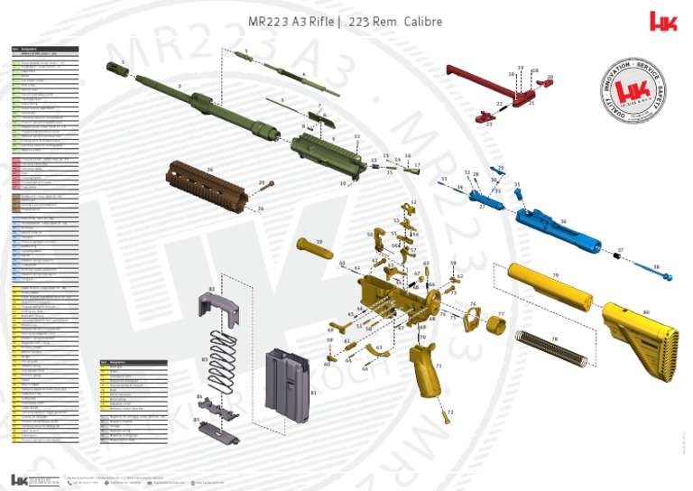 MR223 A3 WS en 001.0817 | PDF | Firearm Components | Projectile Weapons