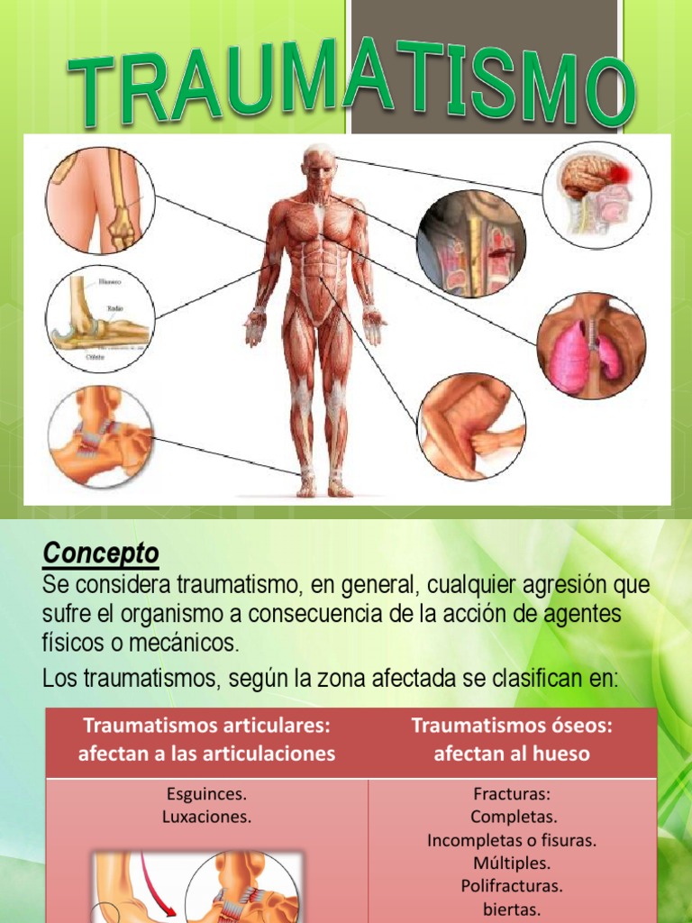 Traumatismo | PDF | Lesión | Hueso