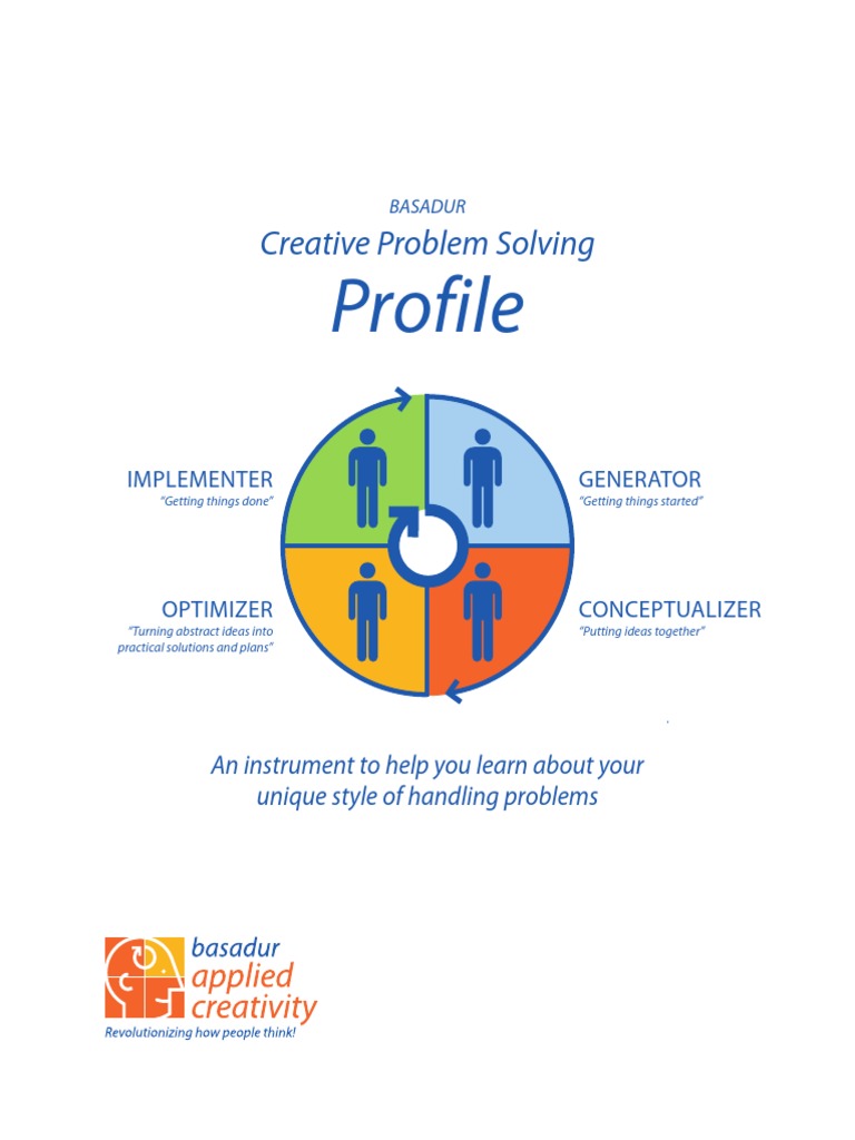 Basadur Creative Problem Solving Profile | PDF | Creativity | Emergence
