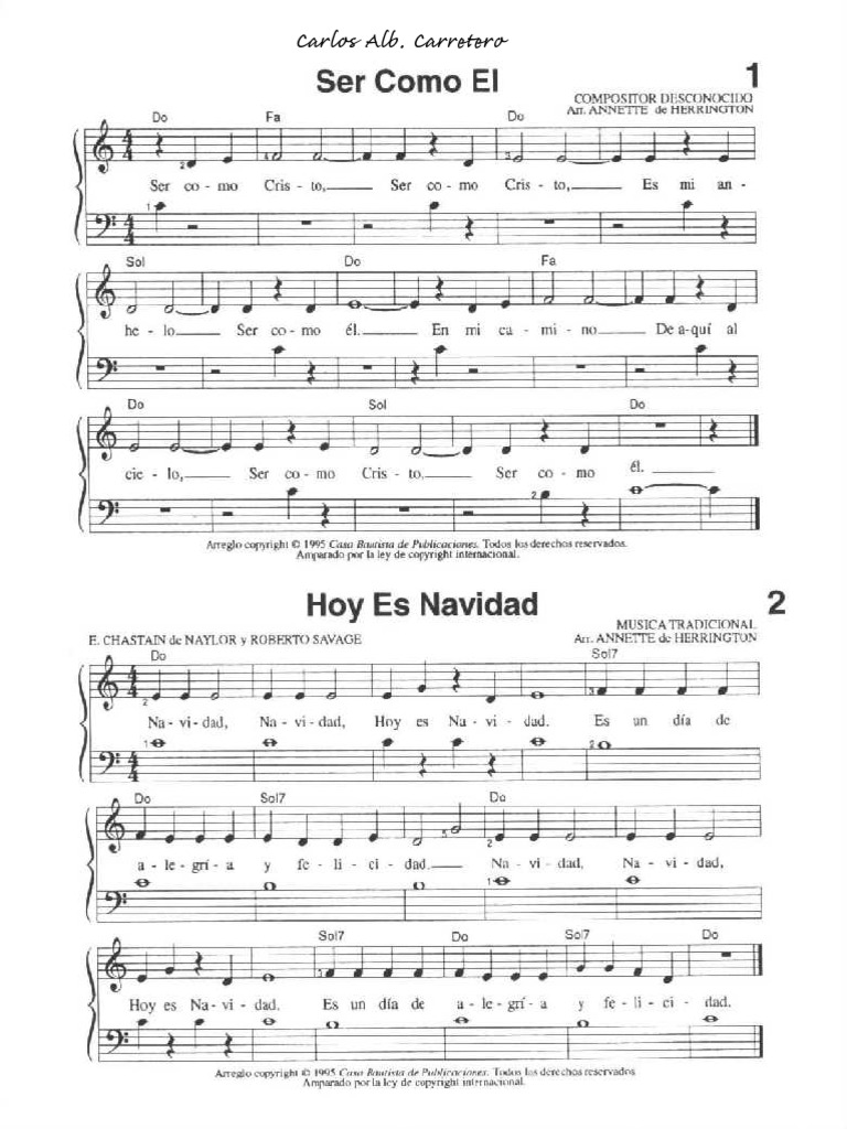Partituras de Piano Faciles | PDF