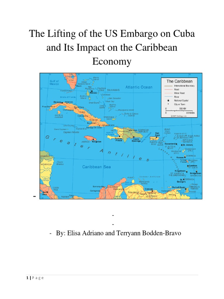 Managerial Economics - The Lifing of Us Embargo On Cuba and Its Impact ...
