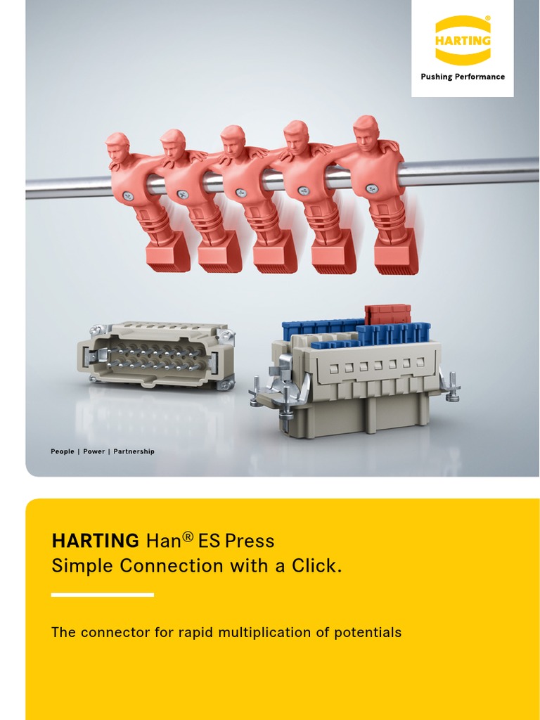 Harting Han: ES Press Simple Connection With A Click | PDF | Electrical Connector | Electronics