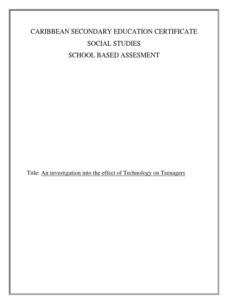 Caribbean Secondary Education Certificate Social Studies CXC Update | PDF