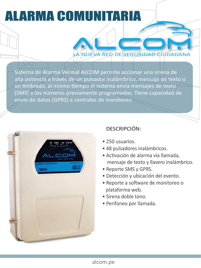 Brochure New Alcom | PDF | Inalámbrico | paquete general de Radio sevicio