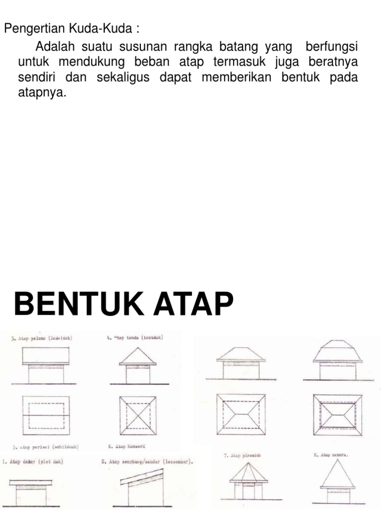 Kuda-Kuda Dan Penutup Atap | PDF | Seni & Disiplin Bahasa | Griya & Taman