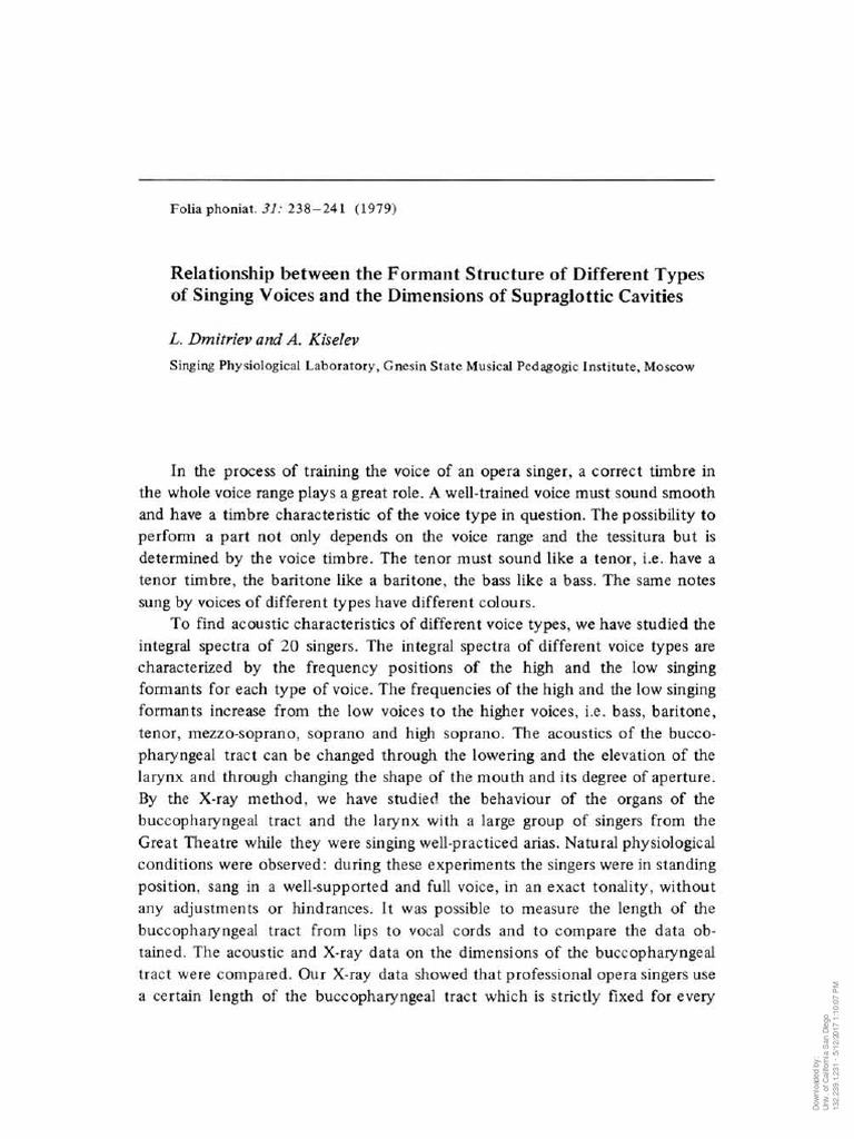 Relationship Between The Formant Structure of Different Types of ...