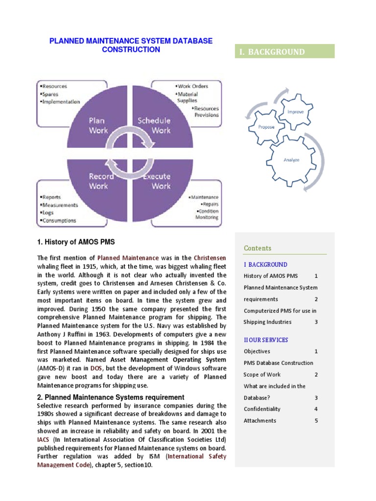 Ship Planned Maintenance System Database Concept | Download Free PDF ...