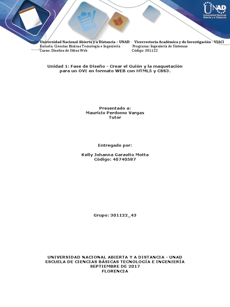 Diseño de un Objeto Virtual de Aprendizaje (OVI) sobre los conceptos básicos de Diseño Web ...