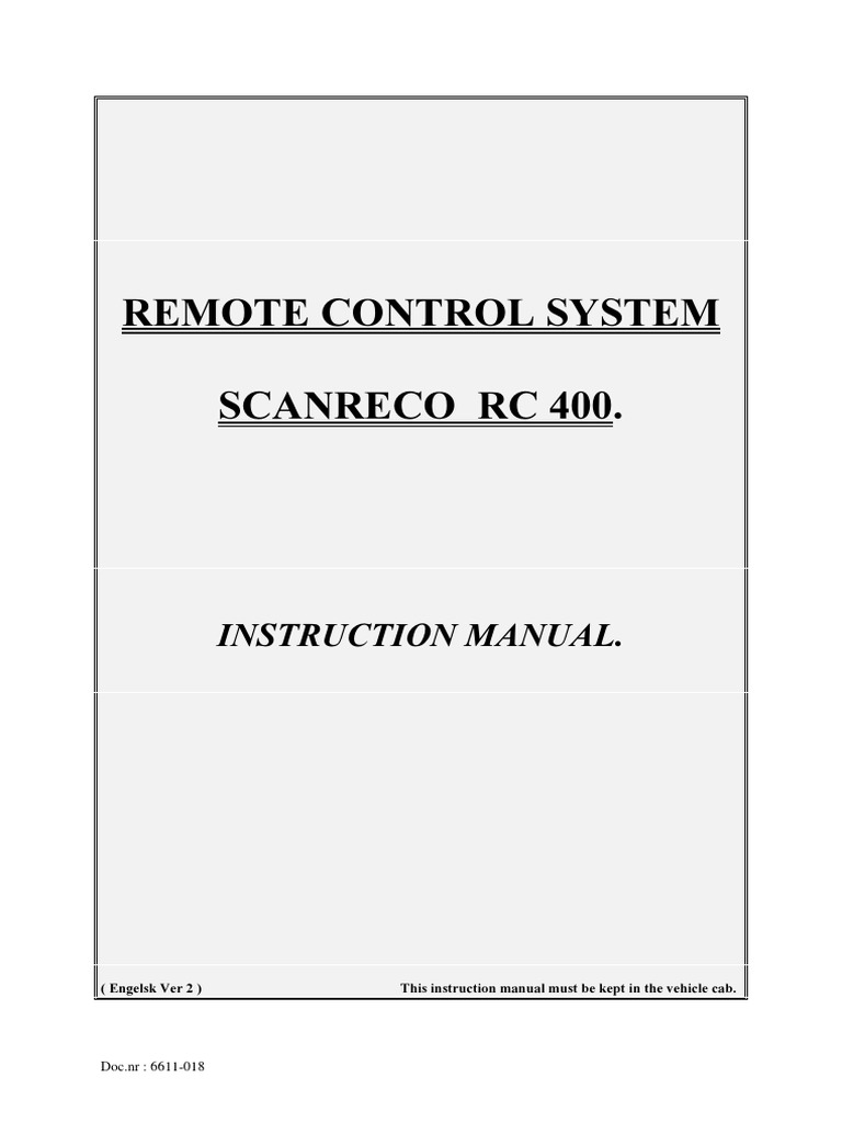 Scanreco Radio Control-En | PDF | Cargador de batería | Batería ...