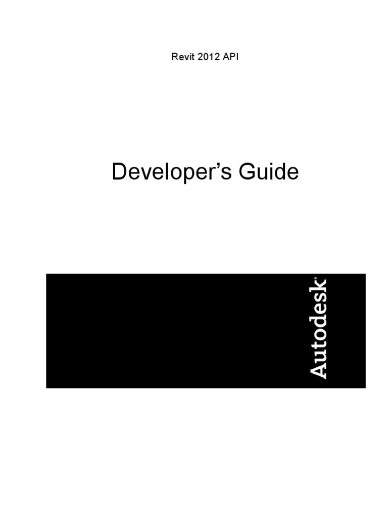 Revit 2012 Api Developer Guide Pdf Pdf Database Transaction Autodesk 