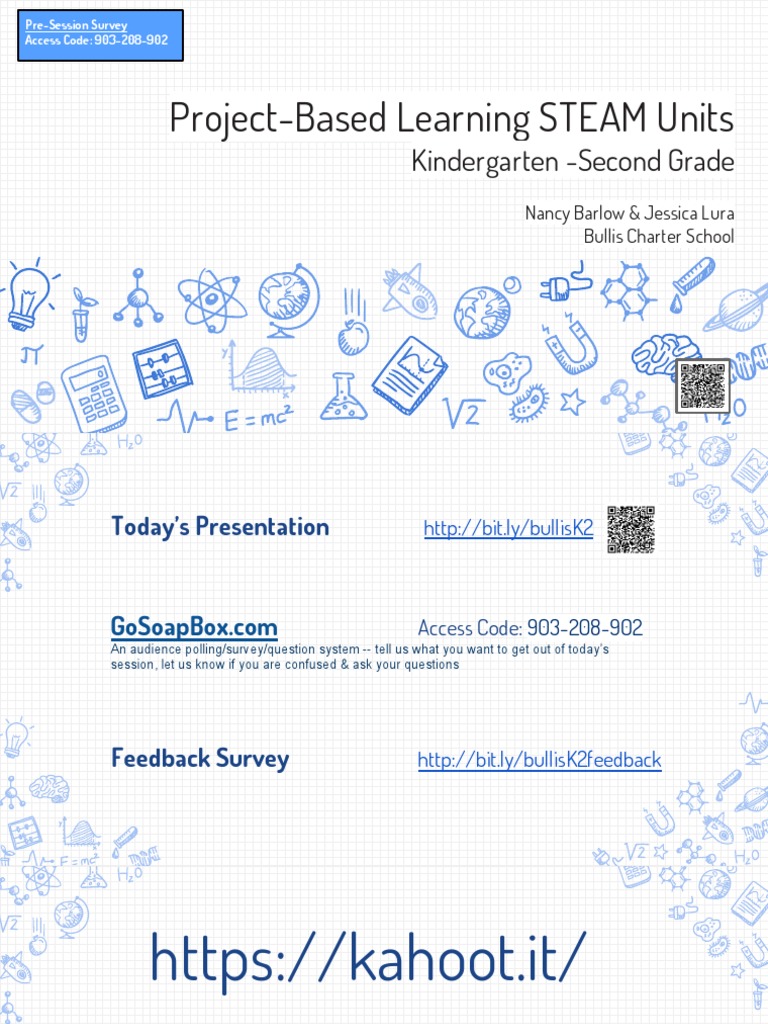 Project-Based Learning STEAM Units: Kindergarten - Second Grade | PDF ...