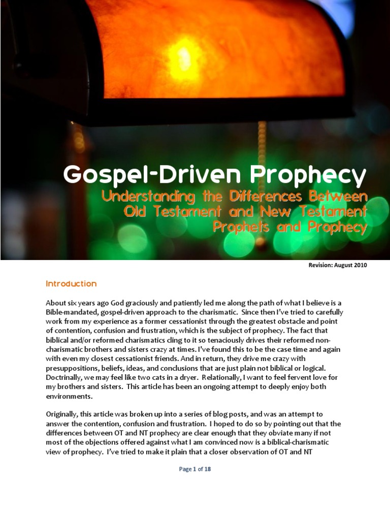 Understanding Gospel-Driven Prophecy | PDF | Prophecy | Prophet