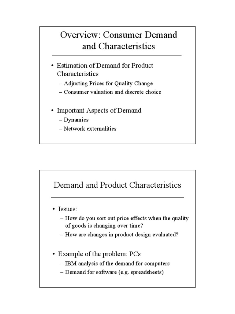 Demand Characteristics | PDF | Demand | Externality