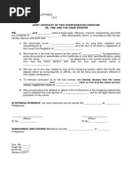 Simple Affidavit | PDF